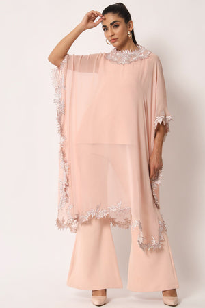 Lily Leather Patch Cape Set