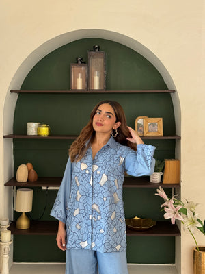 CUTWORK DENIM SET